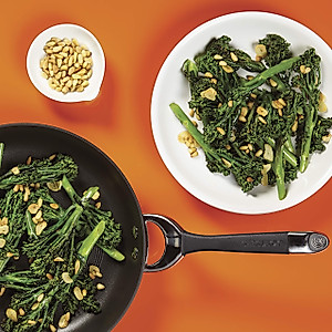 Circulon Symmetry Hard Anodized Nonstick Frying Pan Set / Skillet Set - 10 Inch and 12 Inch, Black