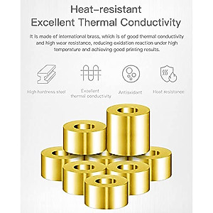 Creality Official Ender 3 S1 Nozzles, 5PCS 0.4mm MK Brass Nozzle for Ender 3 S1 Pro/Ender 3 S1 Plus Sprite Extruder and Extruder Nozzle of Ender 2 Pro/Ender 3 Neo/Ender 3 V2 Neo/Ender 3 Max Neo