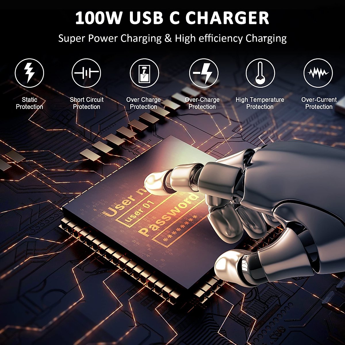 65W Surface Pro Charger Compatible with Microsoft Surface Pro 9, 8, 7+, 7, 6, 5, 4, 3, X, Windows Surface Laptop 5, 4, 3, 2, 1 Studio, Surface Go Tablet, Surface Book 3, 2, 1, Works with 44W&36W&24W