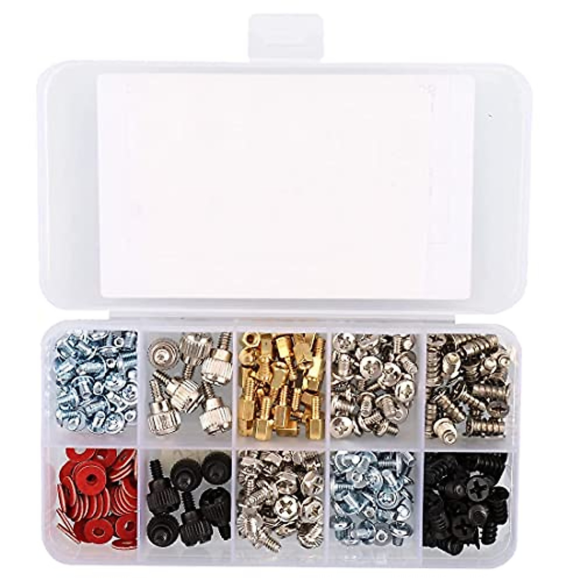 228PCS Personal Computer Screw,Pc Case Screws,Motherboard Standoffs for Hard Drive Pc Case Motherboard Fan Power Graphics