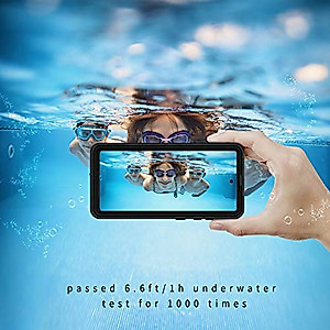 Lanhiem Samsung Galaxy S20 FE 5G Case, IP68 Waterproof Dustproof Case with Built-in Screen Protector, Full Body Heavy Duty Shockproof Protective Cover for Samsung S20 FE 5G 6.5 Inch, Black