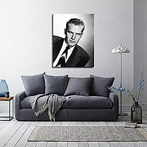 CHARLTON HESTON Canvas Prints Poster Wall Art For Home Office Decorations With Framed 10"x8"