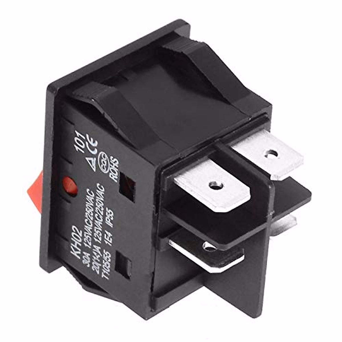 30A Square Rocker Switch Welder Welding Machine 4-Pin Boat Type ON/Off Rocker Switch Industrial Hardware Tools(1PCS)