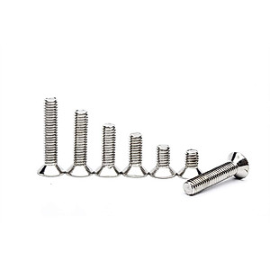 Guard4U 300Pcs Metric M2 Stainless Steel Phillips Countersunk/Flat Head Machine Screws Nuts Assortment Kit- M2x 4mm/ 6mm/ 8mm/ 10mm/ 12mm/ 14mm/ 16mm/ 18mm/ 20mm