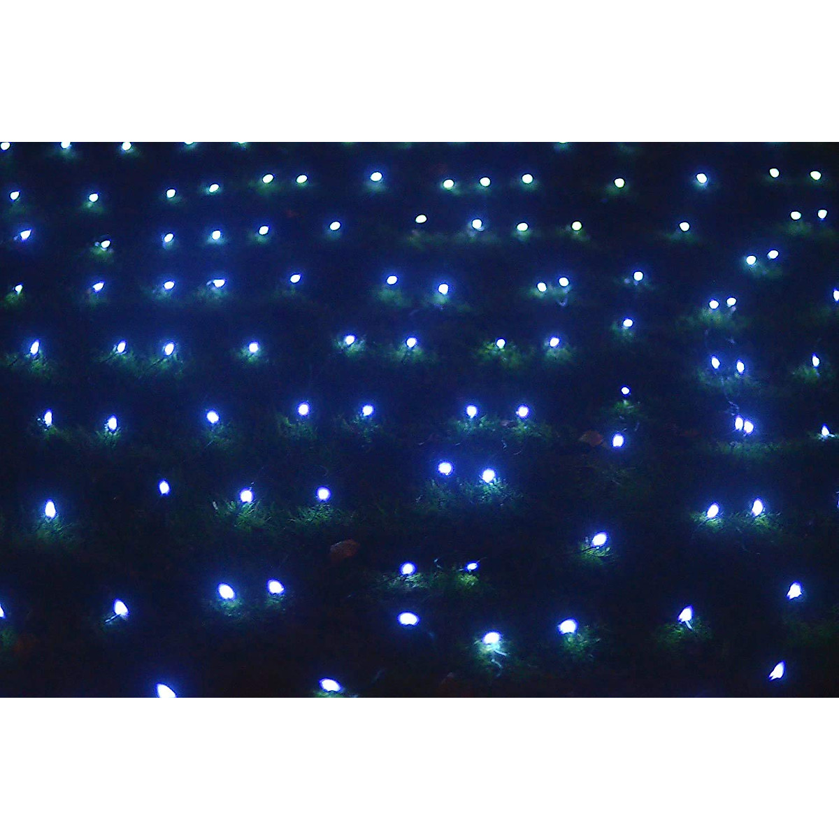 DBFAIRY 9.8x9.8Ft Solar Net Lights Bush Fairy Light Outdoor Waterproof 304 LEDs Dark Green Cable Tree-wrap Lights 8 Modes Decorative Lights for Party Christmas Wedding Garden Home Patio Lawn -(White)