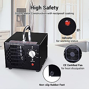 Yescom 3500mg Ozone Generator Commercial Industrial O3 Air Black Purifier w/Handle