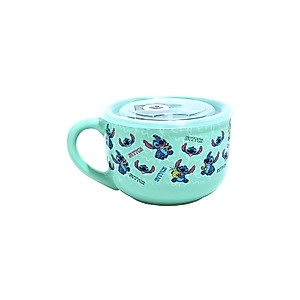 Hot Topic Disney Lilo & Stitch Soup Mug With Lid