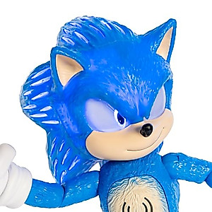 Sonic The Hedgehog 3 Ultimate Talking Sonic 12-Inch Figure, Features 30+ Iconic and Humorous Phrases and Sounds from The Movies, Light-Up Eyes and Quills