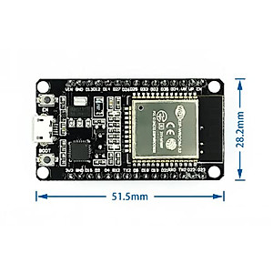 XFCZMG ESP-WROOM-32 ESP32 ESP-32S Development Board 2.4GHz Dual-Mode WiFi + Bluetooth Dual Cores Microcontroller Processor Integrated
