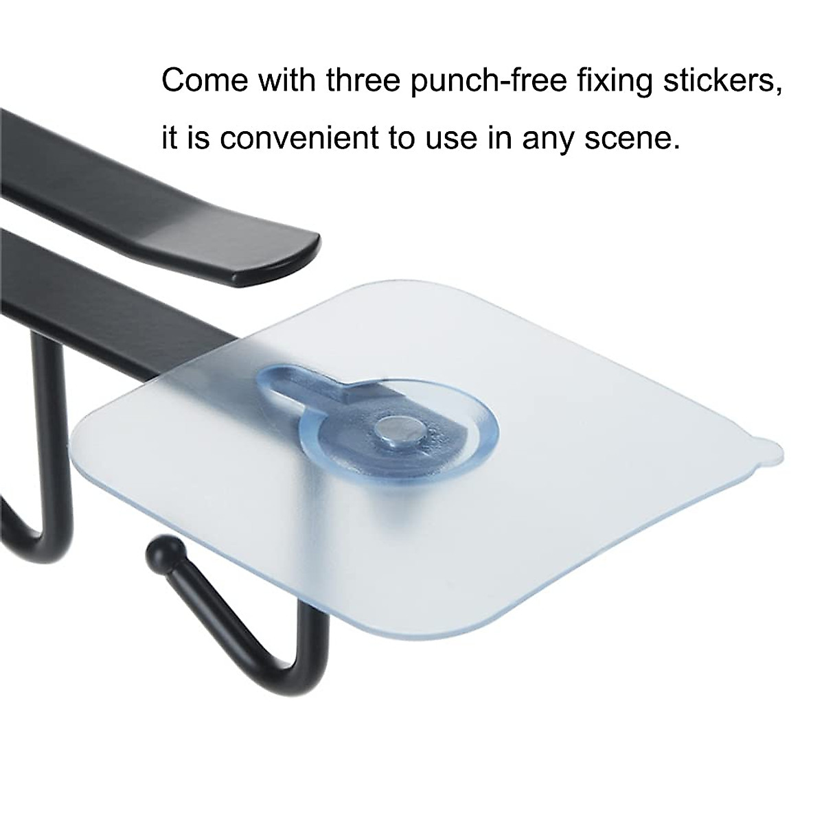 OULLYY 3 Pack 6-Hook Under Cabinet Mug Hanger, Adhesive Cup Holder Coffee Cup Mug Holder for Kitchen, 6 Hooks Tea Mug Holder for Cupboard (3pcs White)