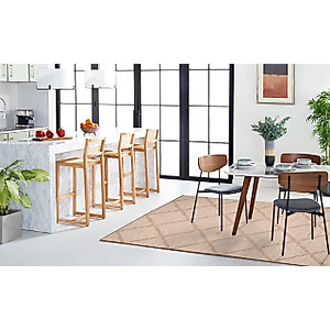 SAFAVIEH Montauk Collection Area Rug - 6' x 9', Beige, Handmade Cotton, Ideal for High Traffic Areas in Living Room, Bedroom (MTK821E)