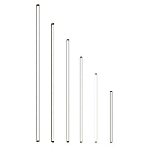 12PCS Glass Stirring Rod Stir Stick with Both Ends Round - 15.8" 13.8" 12" 10" 8" 6" Long - 2 Piece for Every Style -12pcs/pk (12)