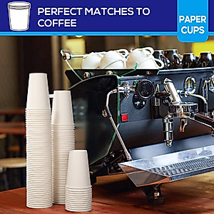 AOZITA [460 Pack] 12 oz White Paper Cups, Disposable Paper Coffee Cups, Heavyduty Drinking Cups for Hot and Cold Beverage.