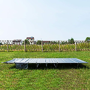 Ultralight Portable Folding Single Camp Tent Cot Bed Aluminium Alloy Metal Frame Heavy Duty Include Storage Bag for Indoor Outdoor Hiking Fishing Hunting Car Travel for Adult or Kids