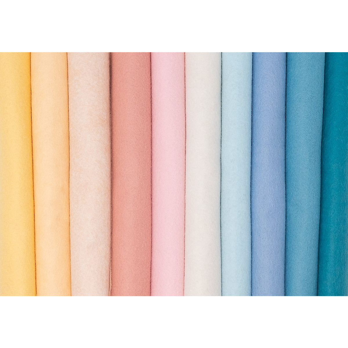 10-9X12 inch Spring Vacation Collection Merino Wool Blend Felt OTR Felt Made in USA