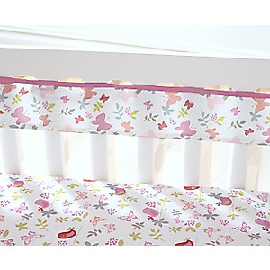 Just Born Botanica Fresh Air Crib Liner, Pink/Floral