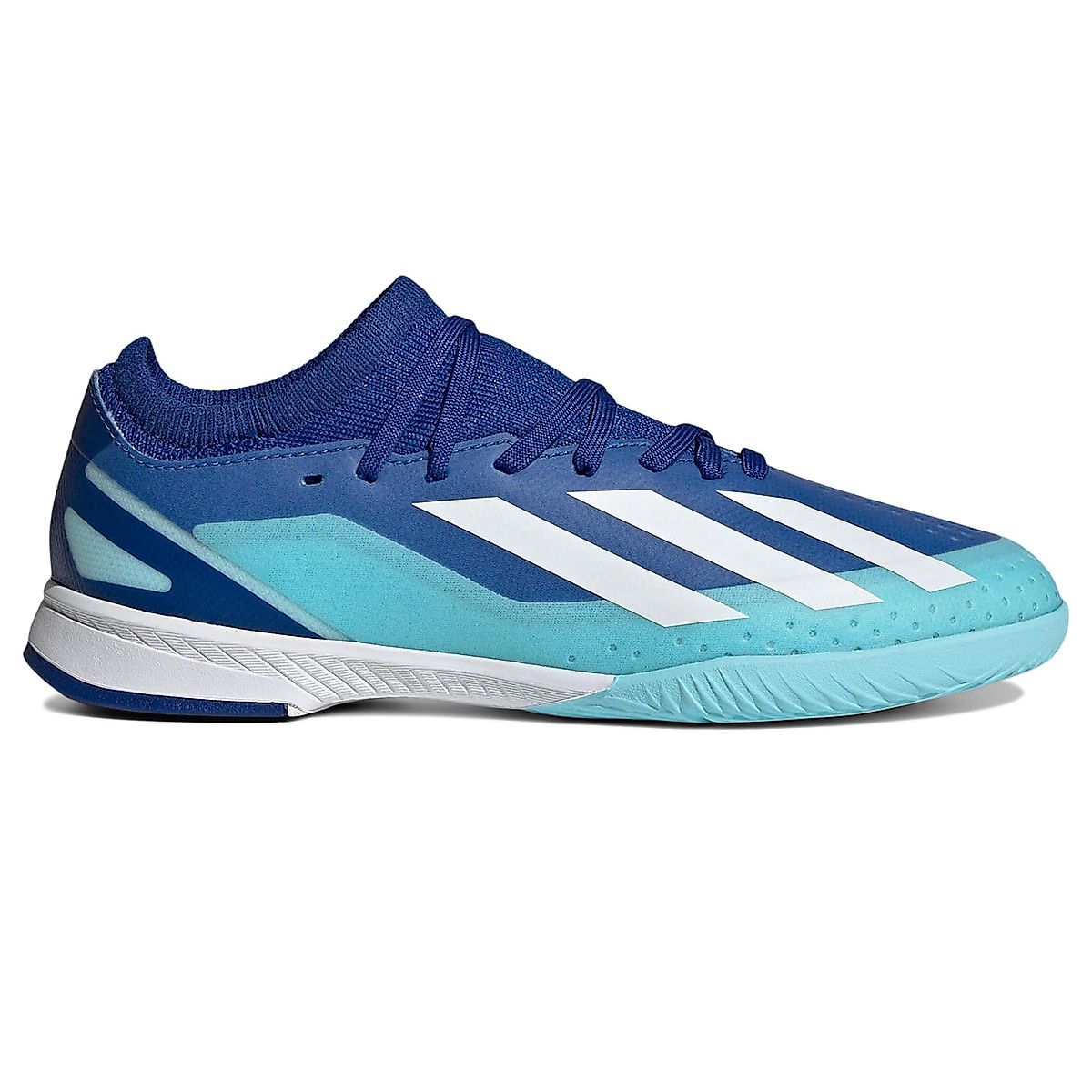 adidas Kids Boys X Crazyfast.3 Indoor Soccer Cleats Indoor - Blue - Size 12.5 M