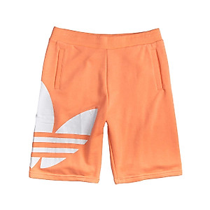 adidas Originals Kids Unisex Big Trefoilshort Chalk Coral/White X-Large