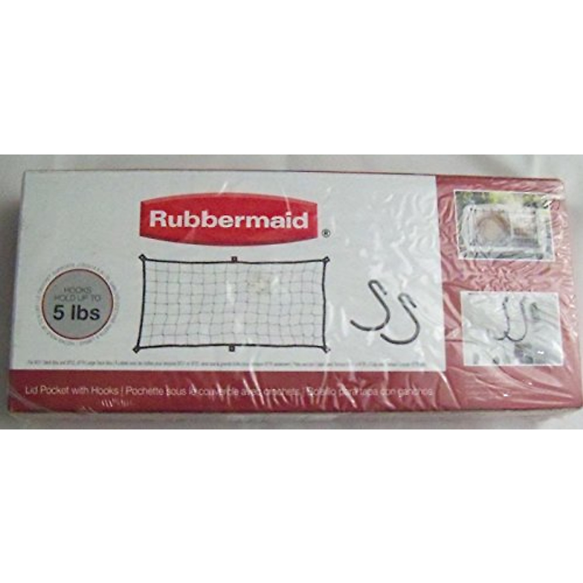 Rubbermaid Spec Prods 5F16-00-Bla Lid Pocket For Deck Storage Box Non Metalic Storage Buildings