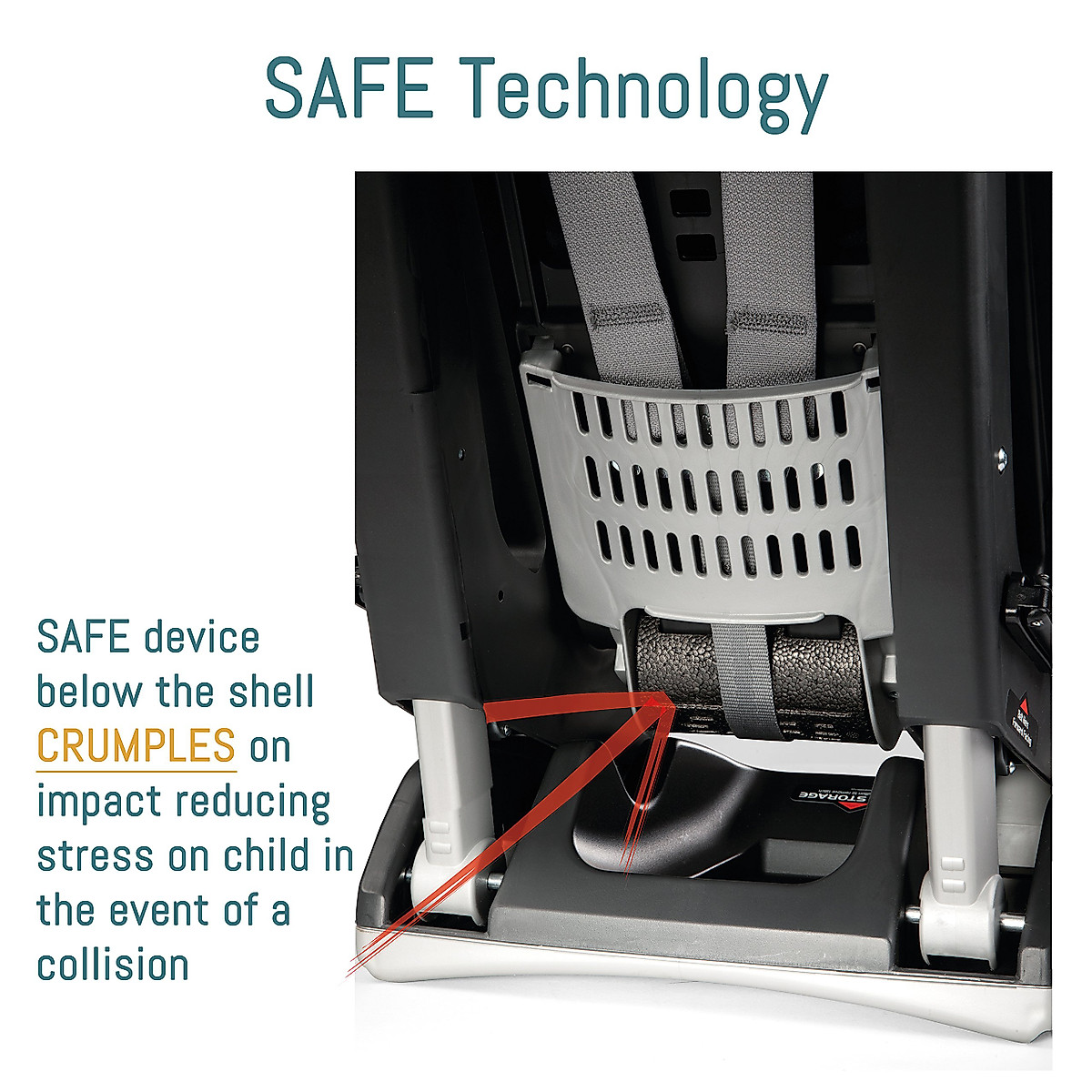 Peg Perego Primo Viaggio Convertible - Reversible Car Seat - Rear Facing for Children 5 to 45 lbs and Forward Facing for Children 22 to 65 lbs - Made in Italy - Atmosphere (Grey)