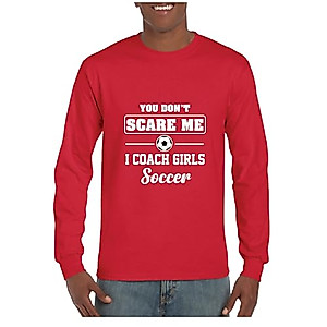 Girls Soccer Teacher Trainer LS T-shirt Funny Gift for Coaches Black and Muticolor Unisex Long Sleeve T Shirt