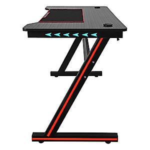 Home Office Computer Gaming Table, Home Office Desktop Computer Desk Study Writing Table Bedroom Laptop Table, Home Office Desk Study Reading Writing Desk PC Laptop Table (Black)