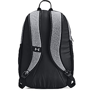 Under Armour Adult Hustle Sport Backpack , Pitch Gray Medium Heather (012)/Black , One Size Fits All