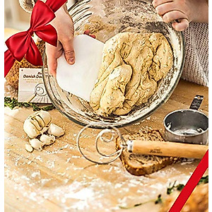 Danish Dough Whisk Bread Mixer - Hook Dutch Pizza Dough Making Bread Mixer Whisk Hooks Accessories Wisks - Great As A Gift