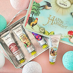 Hand Lotion Gift Set for Women 4pcs UnAir d'Antan, Hand Cream Gift Set with Shea Butter, Sweet Almond Oil, 4 Hand Cream For Women - Lotion Gift Set Includes Scents of Provence, Douce, Rose & Joie