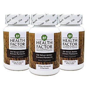 Health Factor USA Elk Velvet Nutrition Joint and Hip Mobility Enhancement Supplement for Dogs 60 Day Supply