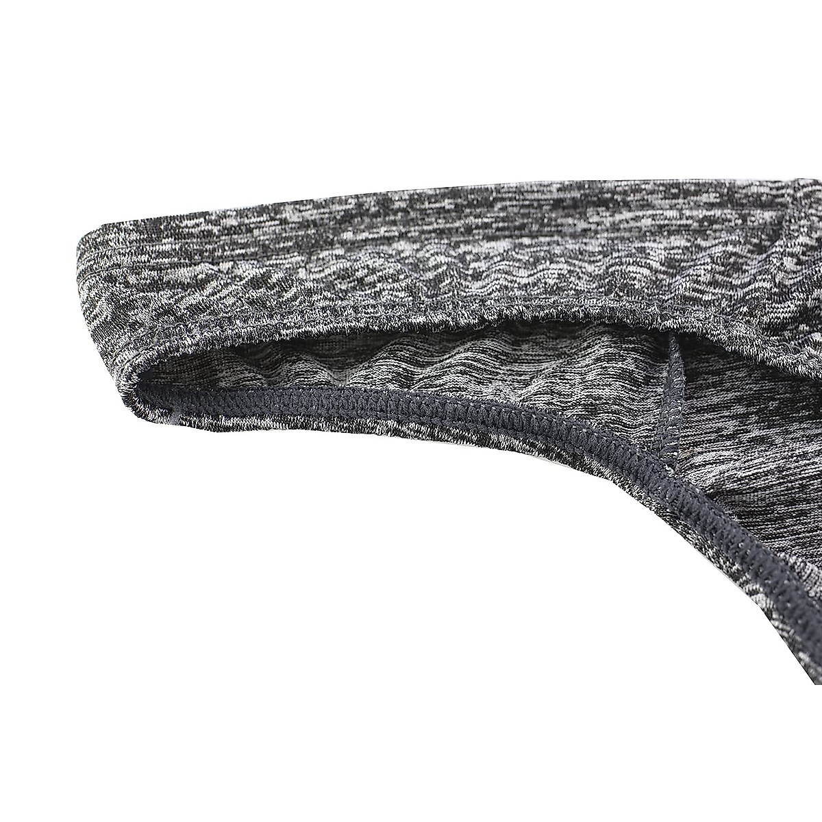 NIDREON Mens Elephant Nose Style Hollow Back Underwear T-back G-string Thongs Black XL