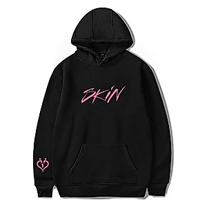 XPLR Colby Brock Skin Merch Sam and Colby Hoodie Long Sleeve Men Women Sweatshirt Couple Clothes (Black,L)