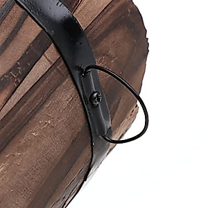 Retro Round Wooden Flower Pots Barrel Home Garden Office Balcony Bonsai Desktop Outdoor Decoration Planter