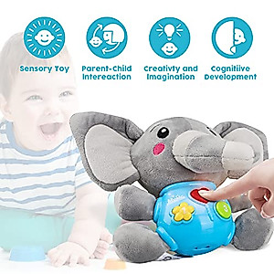 STEAM Life - Baby Toys 3-6 Months, Baby Musical Toys Elephant, Infant Toys 0-6 Months, Elephant Baby Stuff, 3 Month Baby Toys, 4 Month Baby Toys, Newborn Toys 0 3 Months, Toys for Infants 0-6 Months