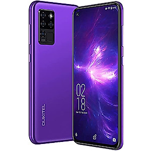 OUKITEL C21 Unlocked Smartphone, Android 10 Unlocked Cell Phone with Dual Sim 64GB/4GB 20MP Selfie Helio P60 6.4'' FHD+ Octa Core 4000mAh Face ID + Fingerprint GSM 4G, GPS, Bluetooth, WiFi