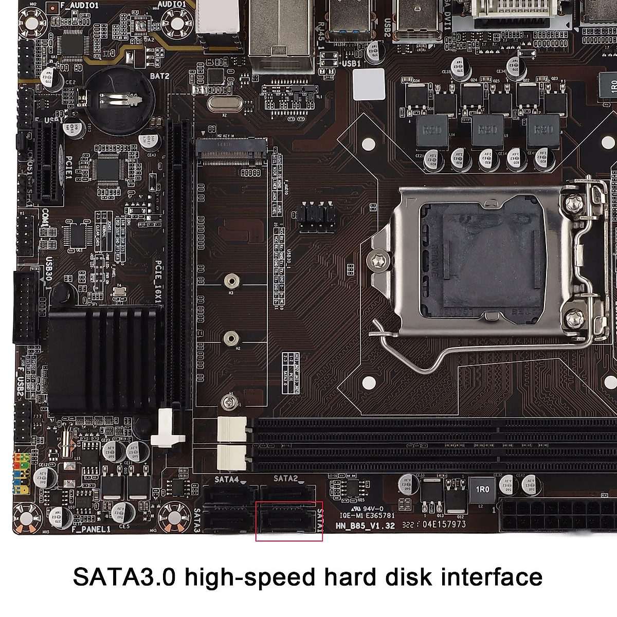 PC Motherboard, CPU LGA 1150 Socket, B85 Computer Motherboards, DDR3 1600/1333/1066MHz Memory, 100M Network Card, Gaming Mainrboard for Desktop Computers