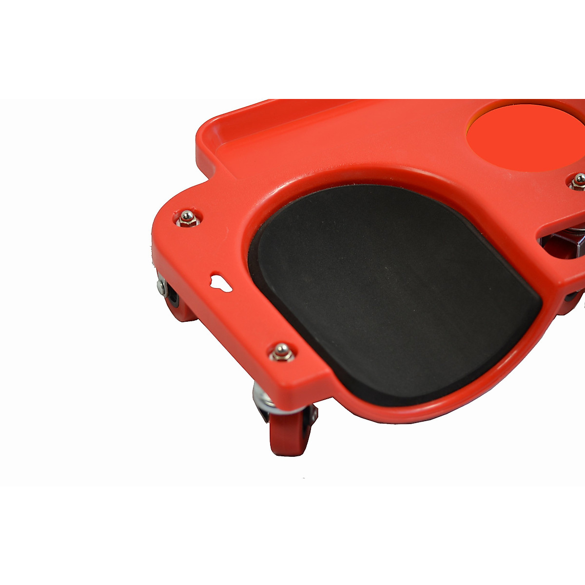 MaxWorks MaxxHaul 80748 Rolling Knee Creeper/Pads ABS High-Impact Frame, 5 Swivel Castors, Tool Tray Holder, multi-color, Small