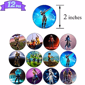 Gaming Party Supplies Set - 72 Pack Video Game Birthday Party favors set, 12 Gaming Themed Gift Boxes, 12 Bookmarks, 12 Badges, 12 Bracelets & 24 Gamer Stickers Decoration