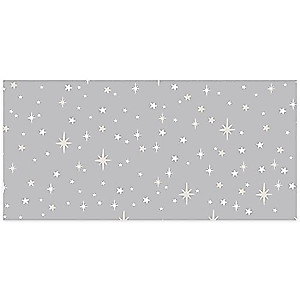 Lady Jayne Dove Gray With Stars Baby Powder Scented Drawer Liners -- 6 Sheets