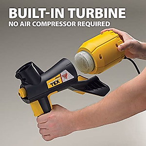 Wagner Spraytech 0520000 Power Tex Electric Corded Texture Sprayer, Sprays 3 Textured Patterns - Popcorn, Knockdown, and Orange Peel, 1 Gallon Hopper
