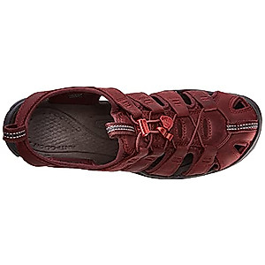 KEEN Women's Sneaker Sandal, Burgundy, 7.5