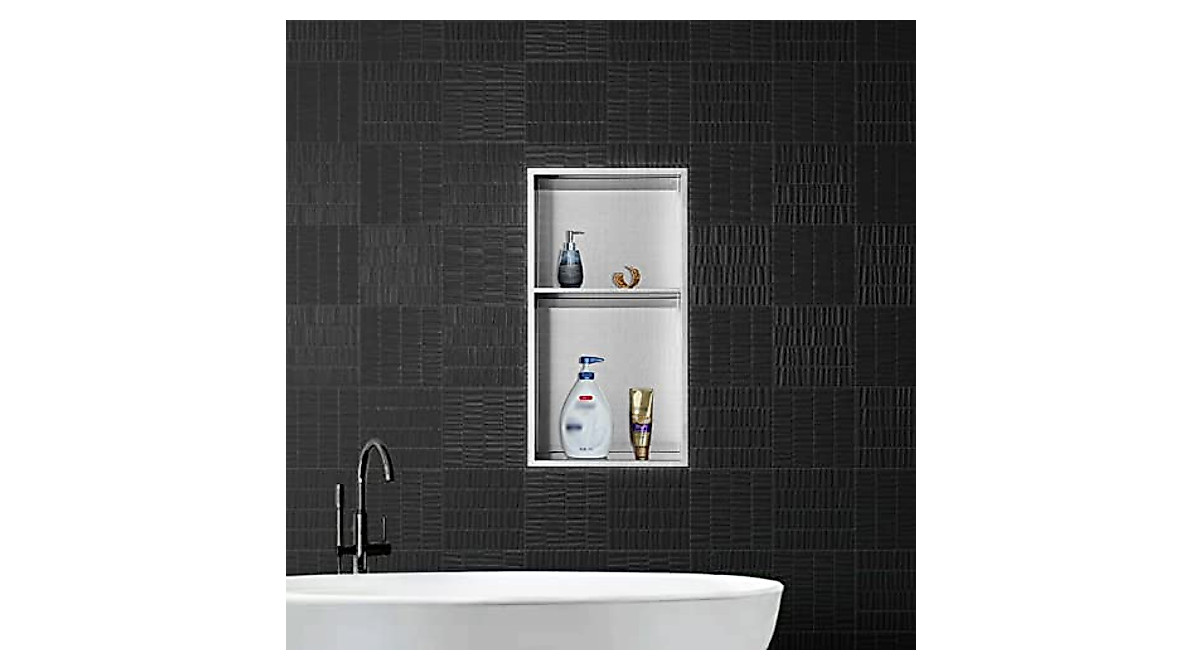 Neodrain Stainless Steel Shower Niche - Easy Installation