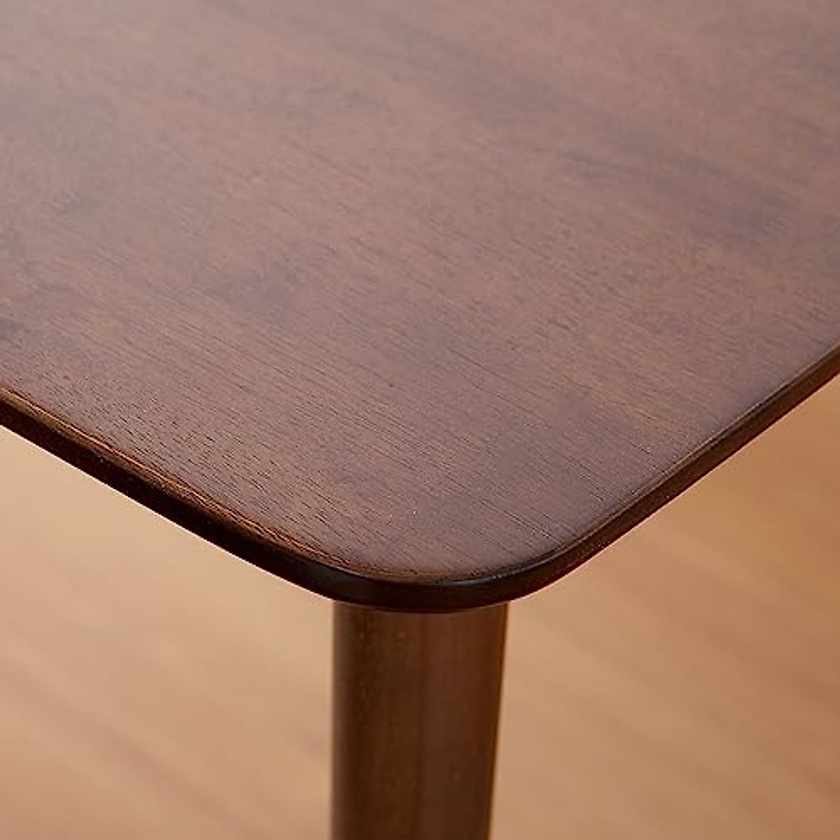 Livinia Aslan 59" Malaysian Oak Rectangular Wooden Dining Table/Large Solid Wood Kitchen Desk (Walnut)