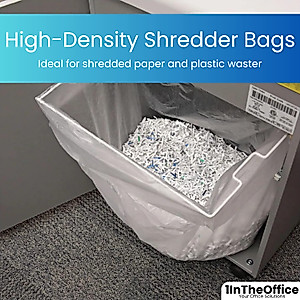 1InTheOffice Shredder Bags 40-45 Gallon, Paper Shredder Waste Bags, (100 Box)