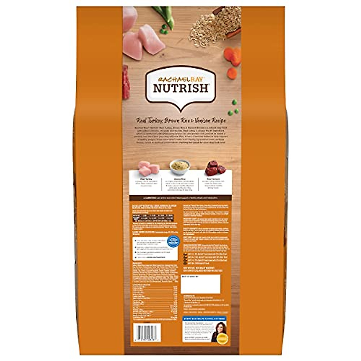 Rachael Ray Nutrish Dry Dog Food, Turkey, Brown Rice & Venison Recipe for Weight Management, 26 Pounds