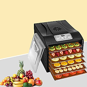 6PCS Silicone Dehydrator Sheets - Nonstick fruit leather trays for dehydrator with Silicone Scraper Compatible with Cosori CP267-FD High Temperature Resistance Reusable for Fruits Meat Vegetables Herbs