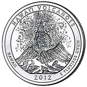 2012 P,D,S BU Hawaii Volcanoes National Park NP Quarter Choice Uncirculated US Mint 3 Coin Set