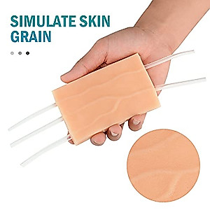 Ultrassist IV Insertion/Injection Training Pad with Simulated Dermatoglyph and Raised Veins for Nursing Student Training, Practice and Education