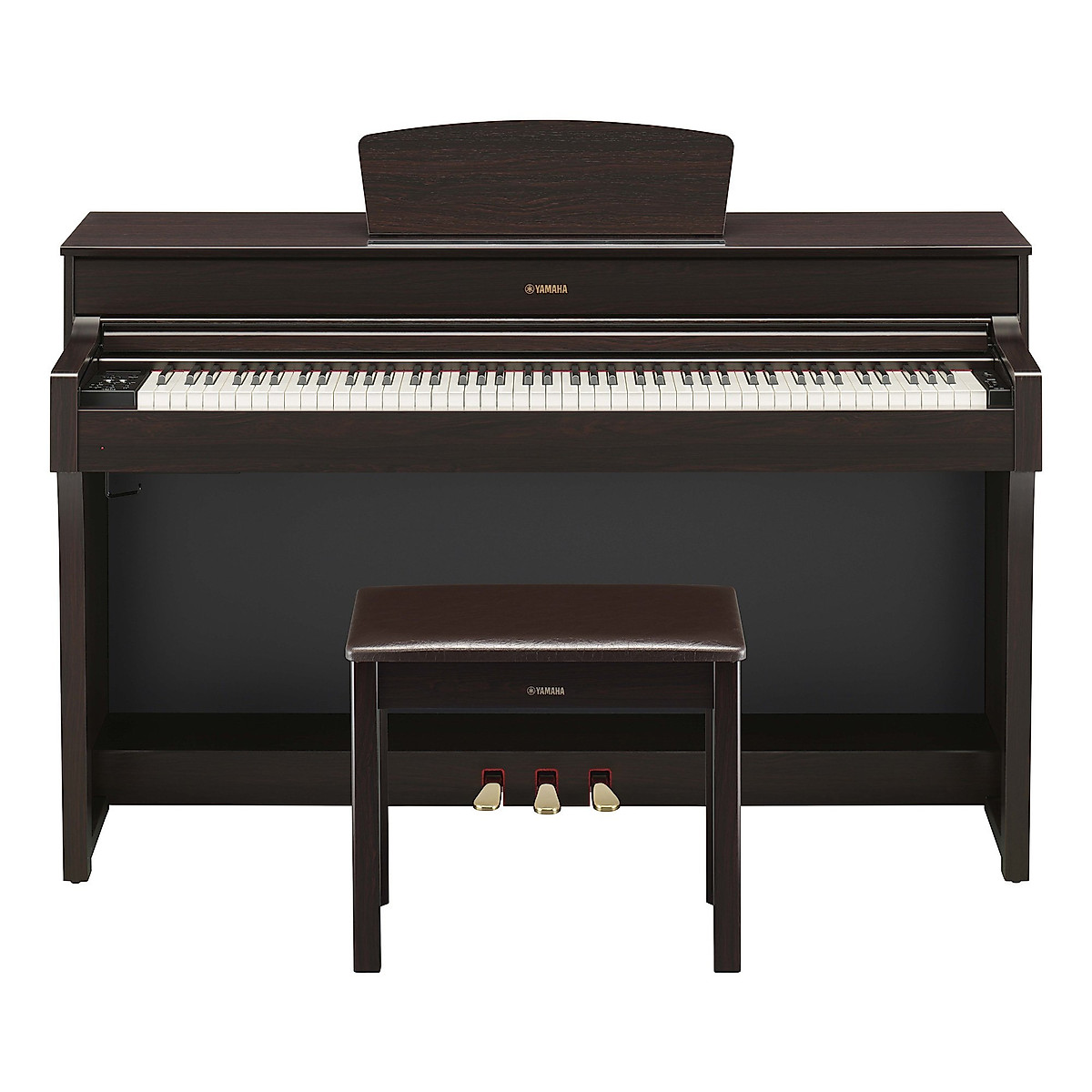 Yamaha Arius, Console Digital Weighted 88-Key Graded Hammer 3 Action, CFX Concert Grand Piano Sound, Includes Bench, Dark Rosewood (YDP184R)