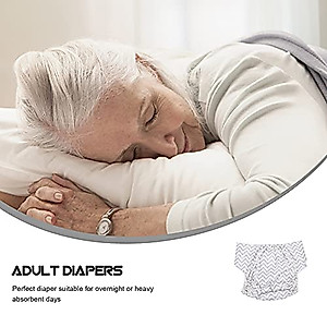 DOITOOL Adult Diapers Pañales Desechables Adult Diaper Washable Cloth Diaper Incontinence Diaper Washable Briefs Anti Leak Reusable Diaper for Women Men Grey Pañales para Adultos Mens Briefs